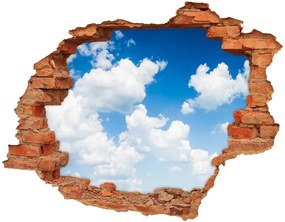Wallmuralia Samolepící díra na stěnu Mraky na nebi 90x70 cm
