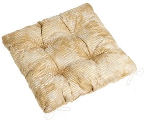 Bellatex Sedák Adéla prošívaný 40x40 cm Hadí kůže hnědá