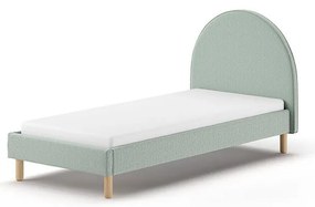 Zelená čalouněná jednolůžková postel s roštem 90x200 cm MOON – Vipack