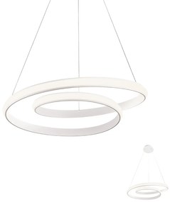 Redo 01-1793 závěsné LED stmívatelné svítidlo Torsion matně bílé, 29W, 3000K, ø55cm