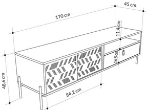 DAPHNE, TV stolek, dub