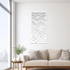 dřevo života Dekorační panel MAZE Rozměry (cm): 20x40, Barevný vzor: Bílá