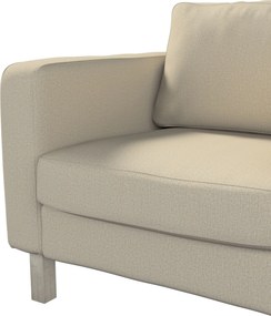 Potah na křeslo IKEA Karlstad, krátký barva béžová látka pletený vzor