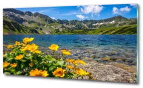 Wallmuralia Fotoobraz na skle Jezero v horách 100x50