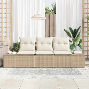 Set pohovek 3 ks Béžová polyratan 3346921