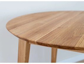 Massive home | Stůl kulatý, dub, barva přírodní dub, kolekce Orbetello, rozměr 110 cm