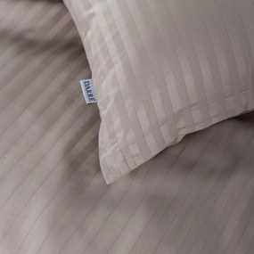 Damaškový saténový povlak na polštář Pruh 10 mm - Light brown Velikost: 40 x 40