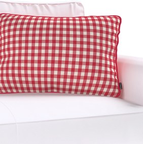 Gabi - potah na polštář šňůrka po obvodu obdélníkový barva červená látka vzorované