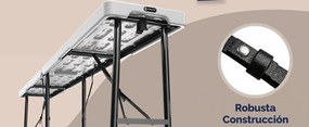 Pivní lavice sada 2 ks antracitová plast 180cm