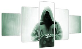Obraz - Mnich v temnu (125x70 cm)