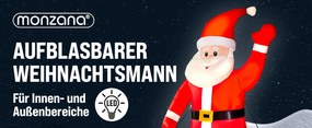 Nafukovací Santa Claus s osvětlení
