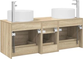 Sada koupelnového nábytku 3 ks Dub sonoma 49,5 x 44,5 x 65,5 cm 3405957