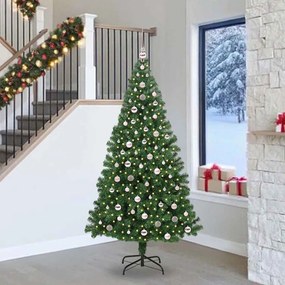 Umělý vánoční stromeček Zelená 240 cm PVC, ocel a plast 3396933