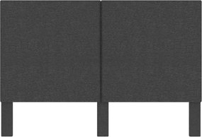 Čelo postele tmavě šedé textil 140 x 200 cm 287468