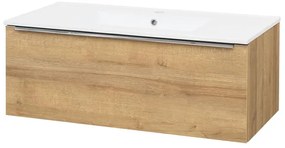 Mereo Mereo, Mailo, koupelnová skříňka s keramickým umyvadlem 101 cm, chrom madlo, CN527