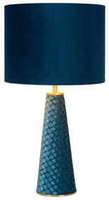 Lucide 10501/81/37 stolní lampa Extravaganza Velvet, tyrkysová, E27, 47cm
