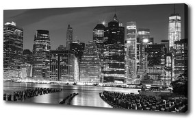 Wallmuralia Foto obraz na plátně Manhattan noc 100x50