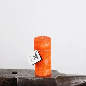 Oranžová Válec malý - Bez svícnu