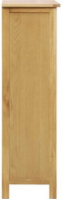 Botník 76 x 37 x 105 cm masivní dubové dřevo 247460