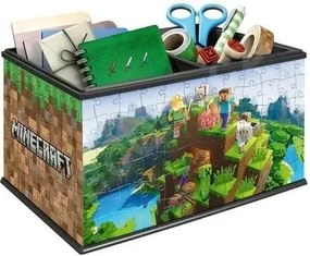 Ravensburger 3D Puzzle Úložná krabice Minecraft / 216 dílů / 23 x 16 x