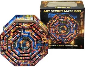 EscapeWelt Dřevěný hlavolam Art Secret Maze Box