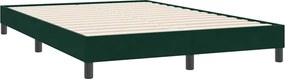 Box spring postel s matrací tmavě zelená 160x220 cm samet 3317406
