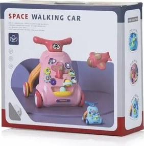 CHIPOLINO Chodítko interaktivní Plane Pink / od 6 měsíců