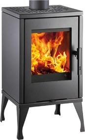Haas+Sohn Krbová kamna AURORA, 3,0-6,3 kW, černá, 91,6 x 50 x 41,9 cm