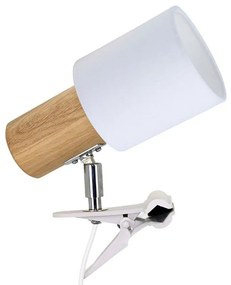 Spot-Light 2236174WK - Lampa s klipem TREEHOUSE 1xE27/25W/230V