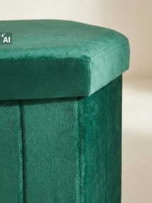 Sinsay - Taburet s úložným prostorem a měkkým čalouněním - tmavě zelená