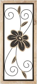 Nástěnná dekorace Koman A 26x60 cm hnědá/černá