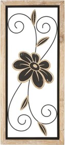 Nástěnná dekorace Koman A 26x60 cm hnědá/černá