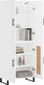 Skříň highboard bílá 69,5 x 34 x 180 cm kompozitní dřevo 3195811