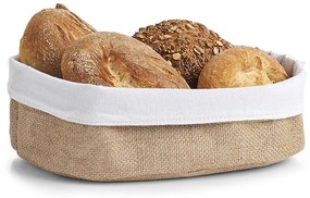 Košík na chléb z juty a bavlny, 26 x 18 cm