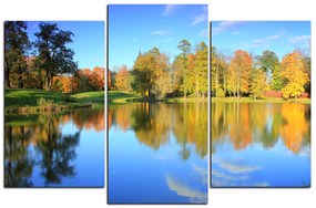 Obraz na plátně - Podzimní park 1175C (135x90 cm)