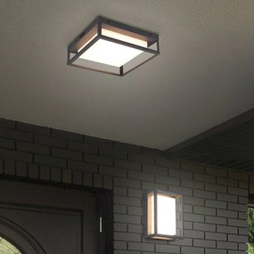 Venkovní stropní svítidlo LED Witham IP54, CCT, antracitová barva