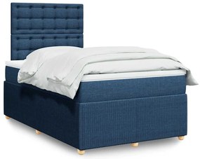 Box spring postel s matrací černá 120x190 cm textil 3294315