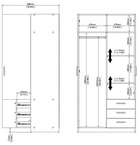 Tvilum Šatní skříň Spike 084 bílá