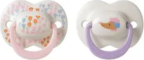 Tommee Tippee Ultimate Fit DECO silikonový dudlík 6-18 m GIRL 2ks - ví