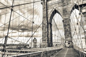 Fototapeta Brooklyn Bridge Ny Strukturální vinyl 104x70.5