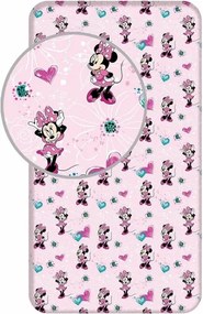 Jerry Fabrics Prostěradlo Minnie Flowers 02 90x200x25 cm