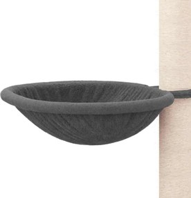 Škrabadlo pro kočky se sisalovými sloupky tmavě šedé 94,5 cm 171641