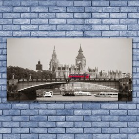 akrylový obraz Most Londýn Big Ben 120x60 cm