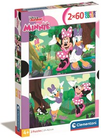 Clementoni - Puzzle 2x60 Disney Minnie