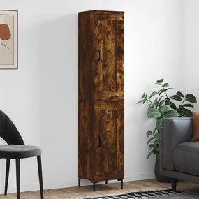 Skříň highboard kouřový dub 34,5 x 34 x 180 cm kompozitní dřevo
