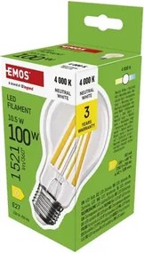 GP MET LED žárovka A60 E27 10,5W neutrální bílá / LED žárovka / 1521 l