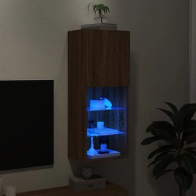 vidaXL TV skříňka s LED osvětlením 40,5 x 30 x 102 cm [837063] Barva: dub sonoma