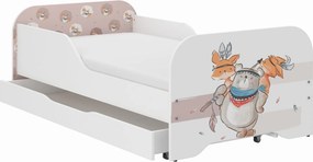 Wooden Toys Dětská postel MIKI 140x70 MEDVÍDEK