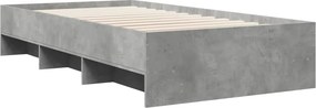 Rám postele betonově šedý 75 x 190 cm kompozitní dřevo 3295712