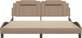 Rám postele Viana bez matrace cappuccino 180x200 cm umělá kůže 3208114